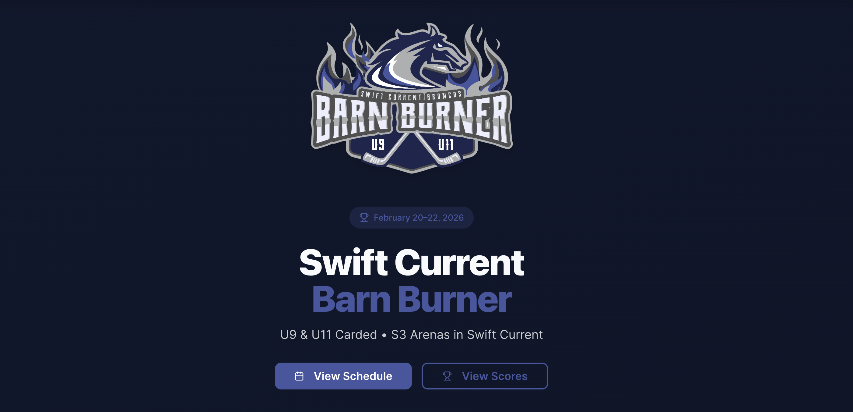 Swift Current Barn Burner Tournament | Feb 20–22, 2026